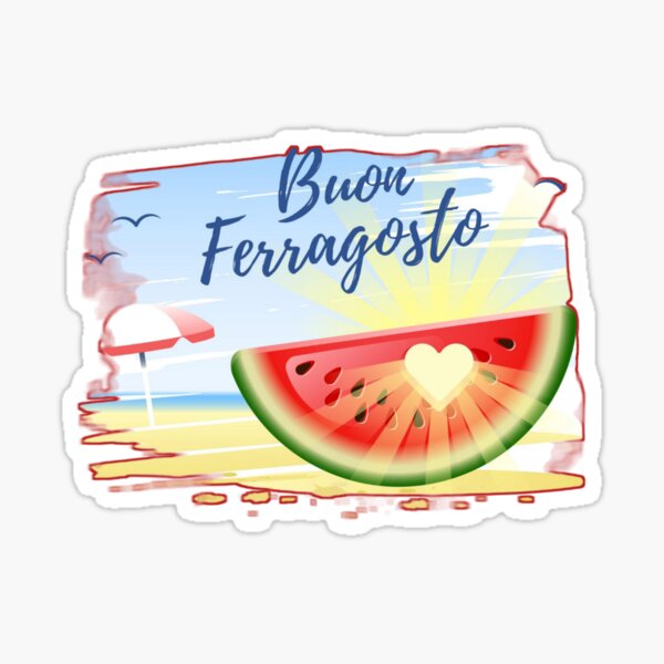 "Ferragosto " Sticker for Sale by HarshBaranwal | Redbubble