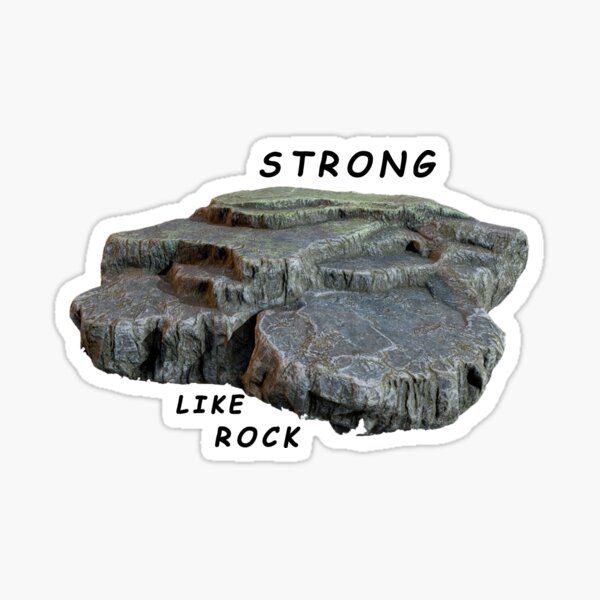 "strong rock" Sticker for Sale by crowmen | Redbubble