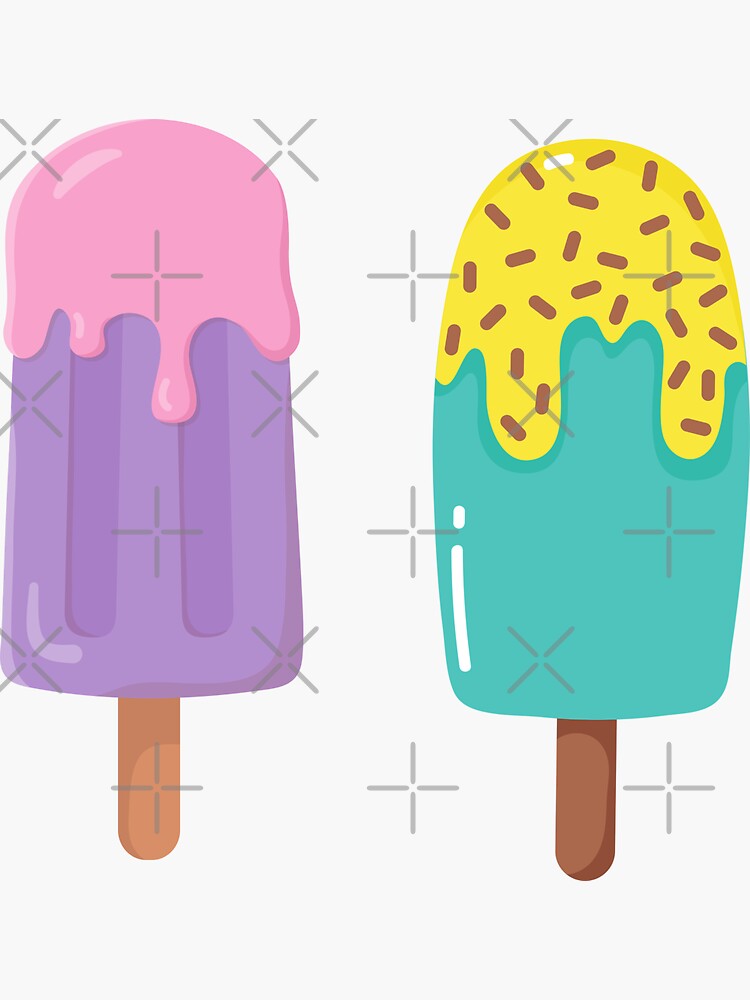 "Cute Popsicle Stickers pack" Sticker for Sale by Artistusha | Redbubble