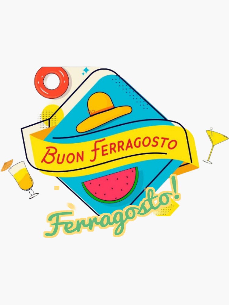 "Ferragosto " Sticker for Sale by HarshBaranwal | Redbubble