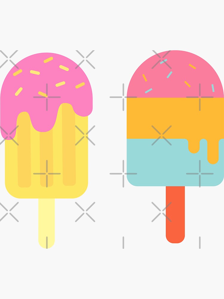 "Cute Popsicle Stickers Pack" Sticker for Sale by Artistusha | Redbubble