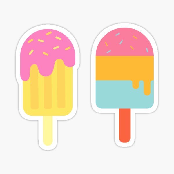 "Cute Popsicle Stickers Pack" Sticker for Sale by Artistusha | Redbubble