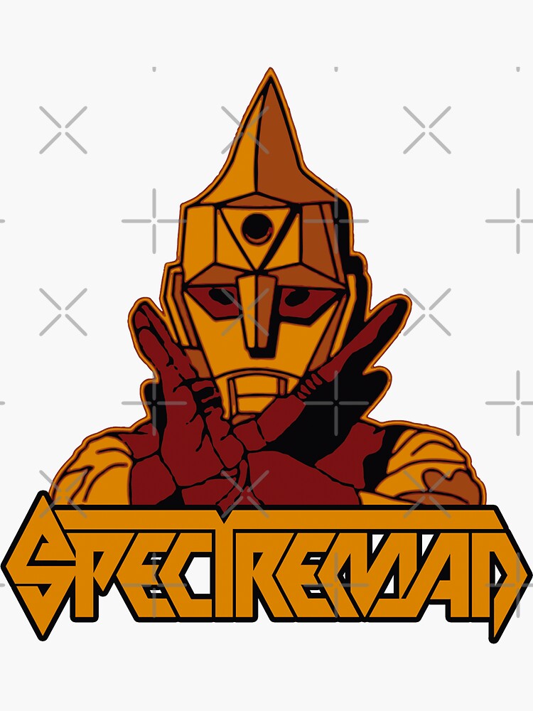"SPECTREMAN (V1)" Sticker for Sale by TheRetroCompany | Redbubble