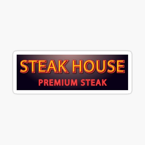 "Steak house logo, premium steak." Sticker for Sale by HakanKACAR2014 ...