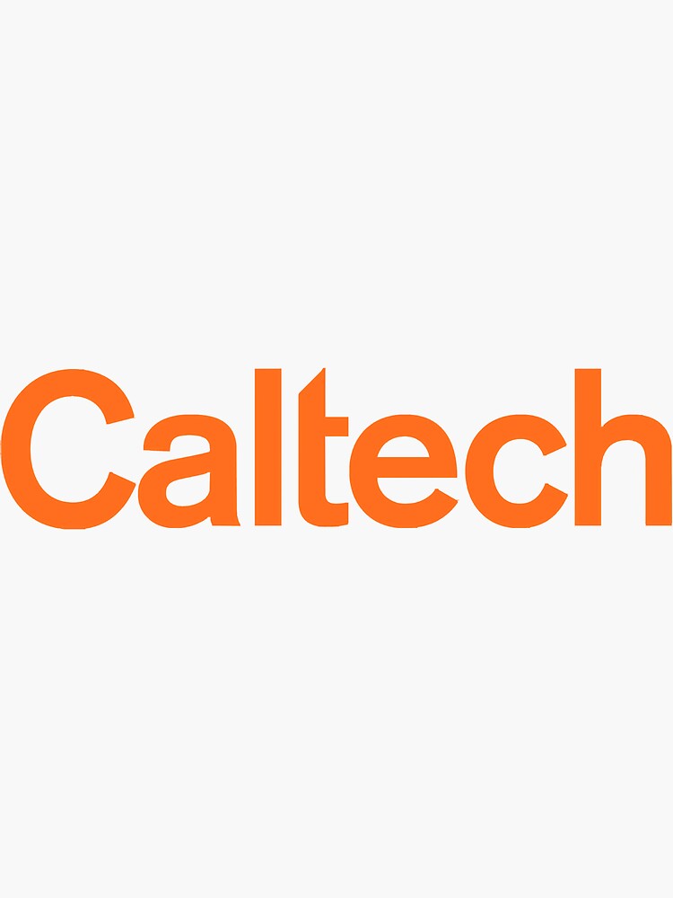 "Caltech Logo" Sticker for Sale by MamieGreen | Redbubble