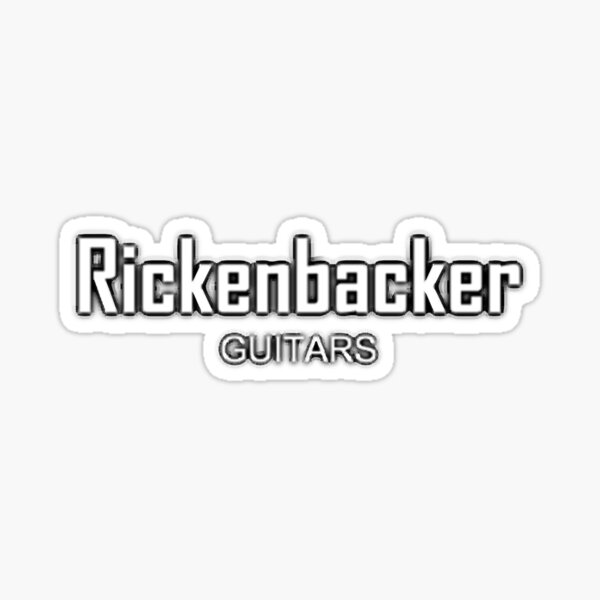 "Rickenbacker white" Sticker for Sale by SSpragueThunder | Redbubble