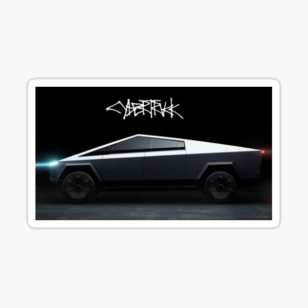 "Tesla Cybertruck" Sticker for Sale by TeslaDaily | Redbubble