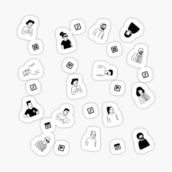 "Friends of Notion - Notion Style" Sticker by NautilusMare | Redbubble