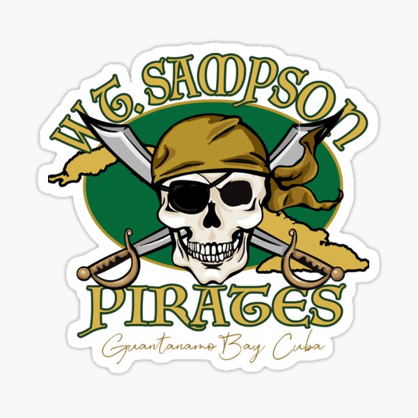 "WT Sampson Pirates" Sticker for Sale by Stylotexs | Redbubble