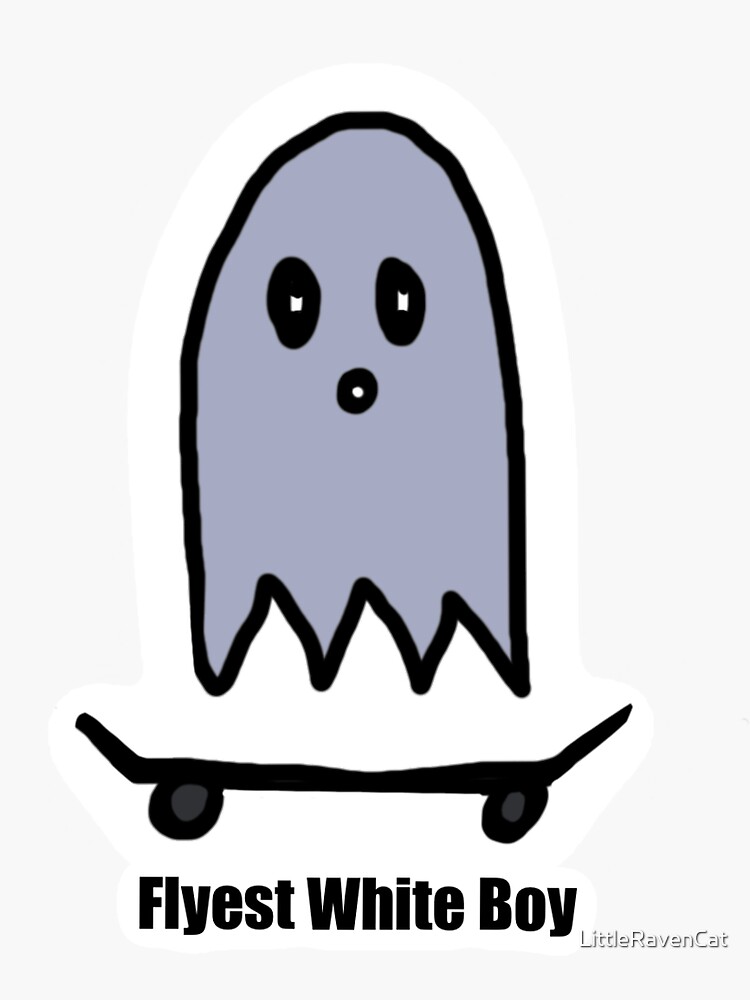 "Chad ghost " Sticker for Sale by LittleRavenCat | Redbubble