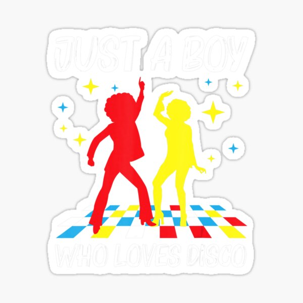 "Cool Disco For Boys Kids 70S 80S Nightclub Music Dance Party" Sticker ...