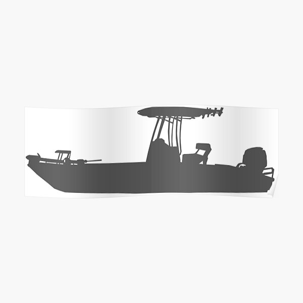 "Pathfinder Boat skiff skinny water " Poster by Statepallets | Redbubble