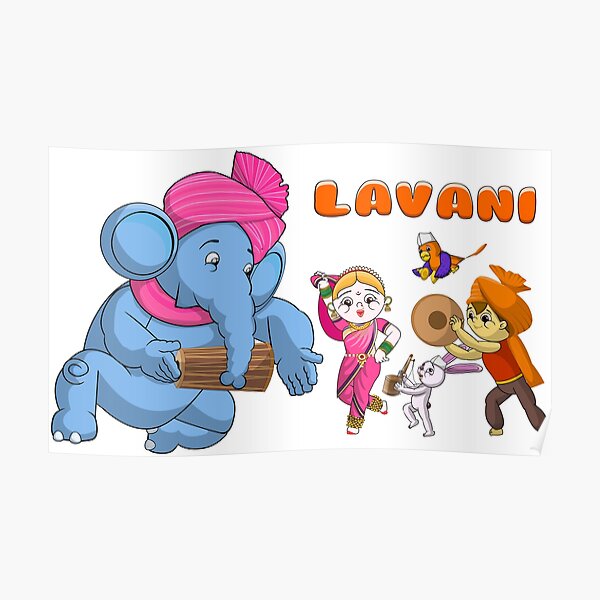 "Lavani Dance" Poster by Chinumeenu | Redbubble