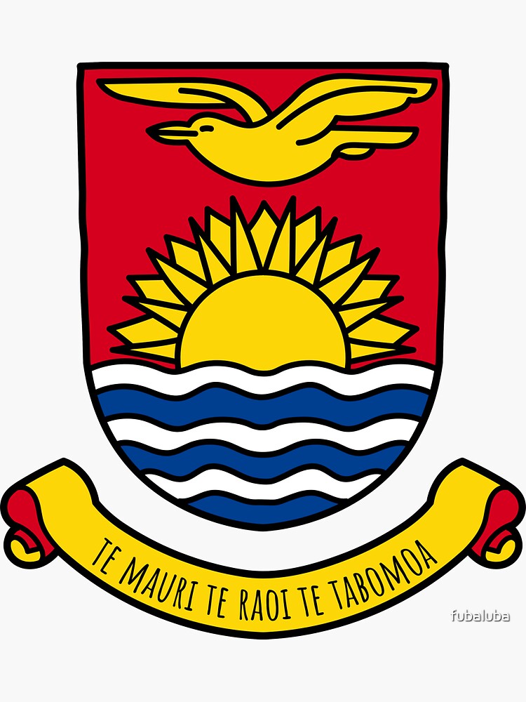 "Kiribati emblem" Sticker for Sale by fubaluba | Redbubble