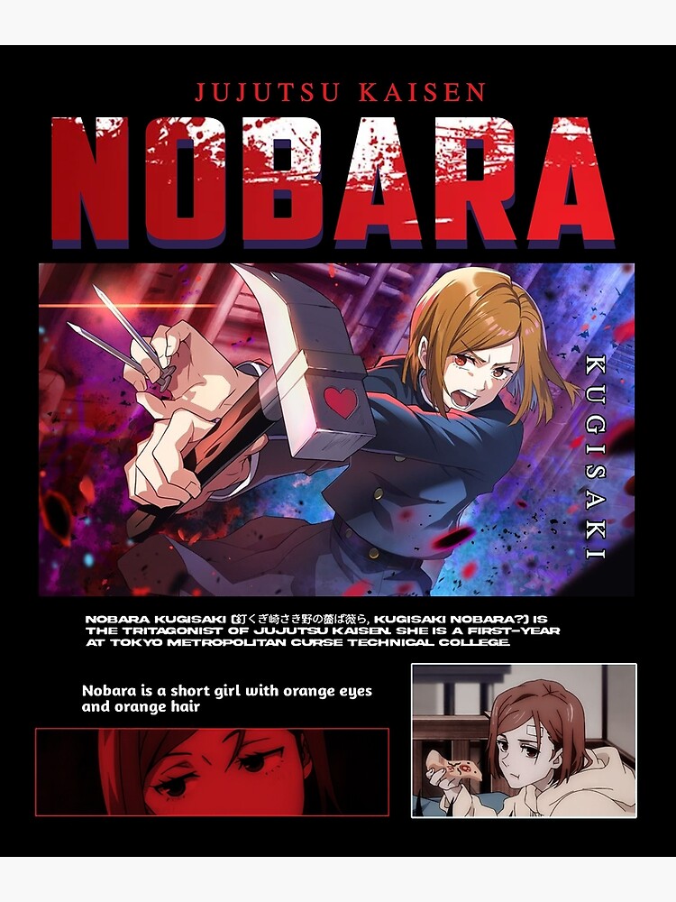 "Unisex, Nobara Kagusaki Shirt - Jujutsu kaisen, anime shirt, anime ...