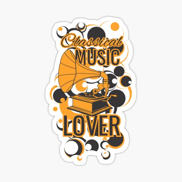 "Classical Music Lover Art" Sticker for Sale by Memetic-Agent | Redbubble