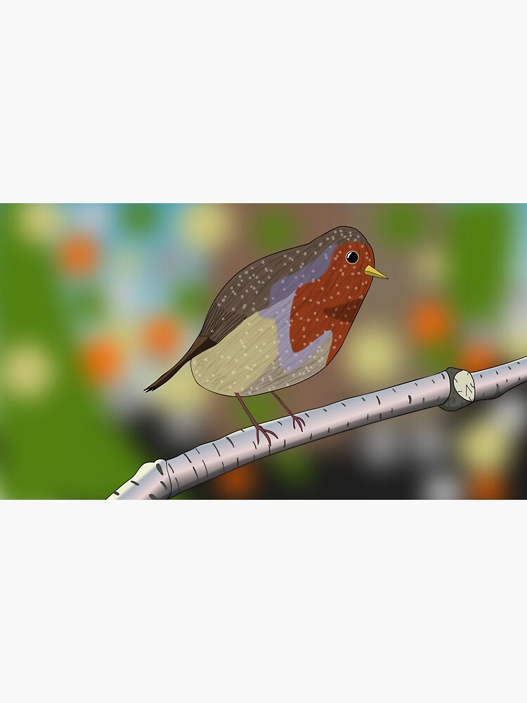 "Robin Bird Sitting on a Tree Stick" Sticker for Sale by Sh400r | Redbubble