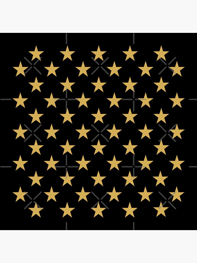 "Small GOLD and BLACK STARS " Sticker for Sale by RachelMacht | Redbubble