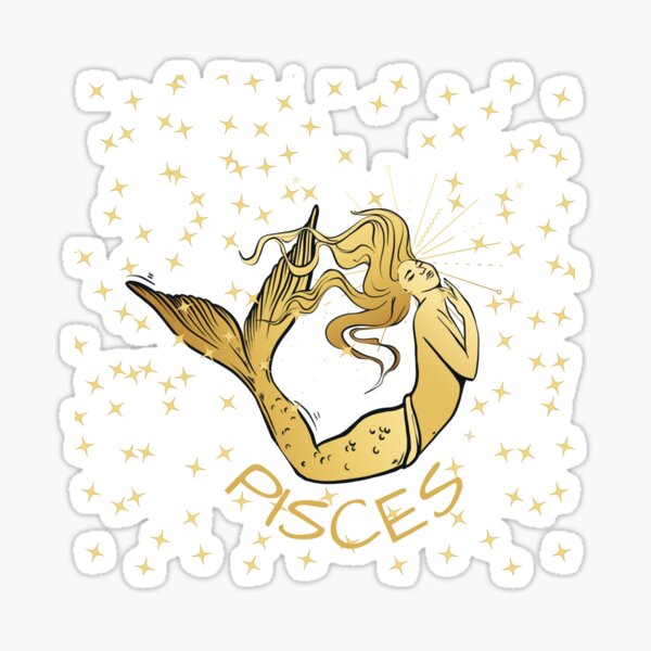 "Pisces" Sticker for Sale by MayaCordalia | Redbubble