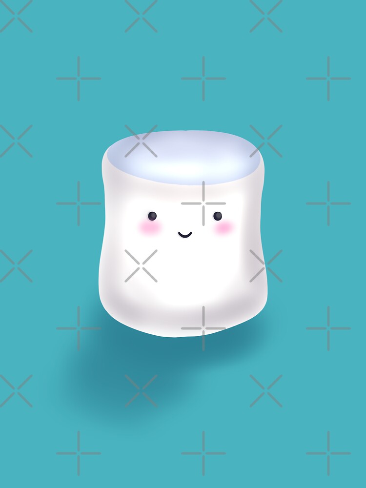 "Mellow Marshmallow" Sticker for Sale by SammieDoodleDo | Redbubble