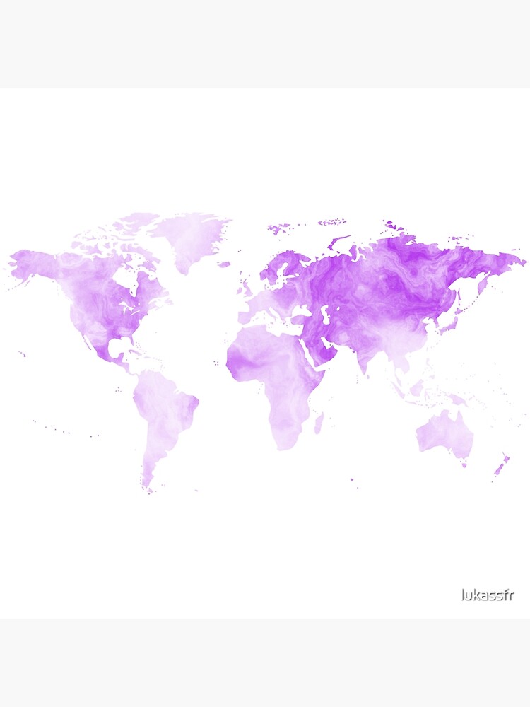 "World Map Purple" Poster for Sale by lukassfr | Redbubble