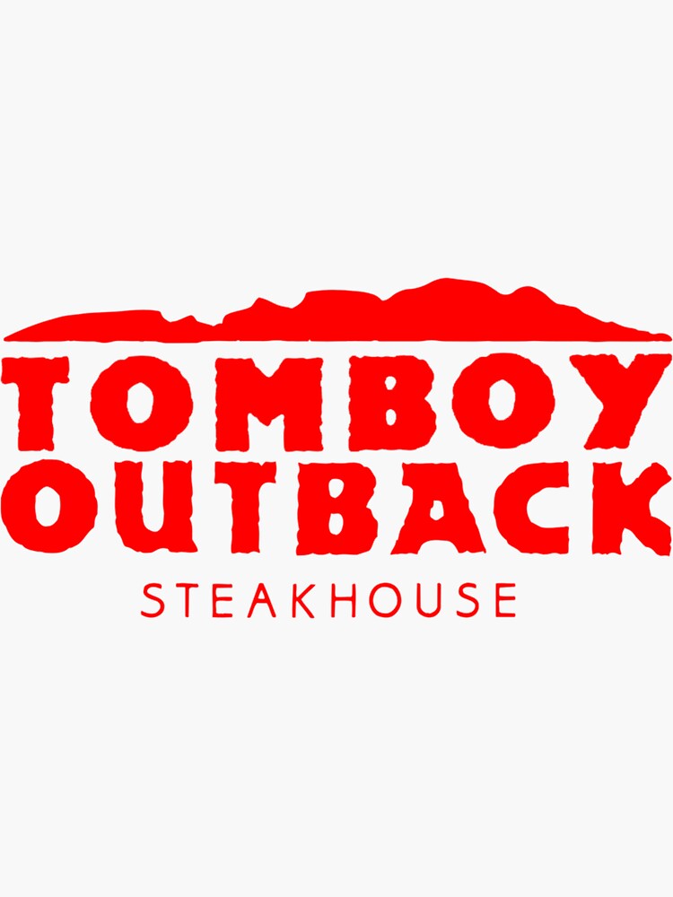 "Tomboy Outback Parody " Sticker for Sale by KinchCorsetShop | Redbubble