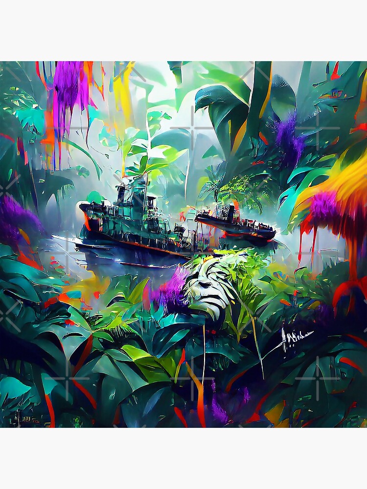 "Colorful Jungle Safari - Jungle Art Collection" Poster for Sale by ...
