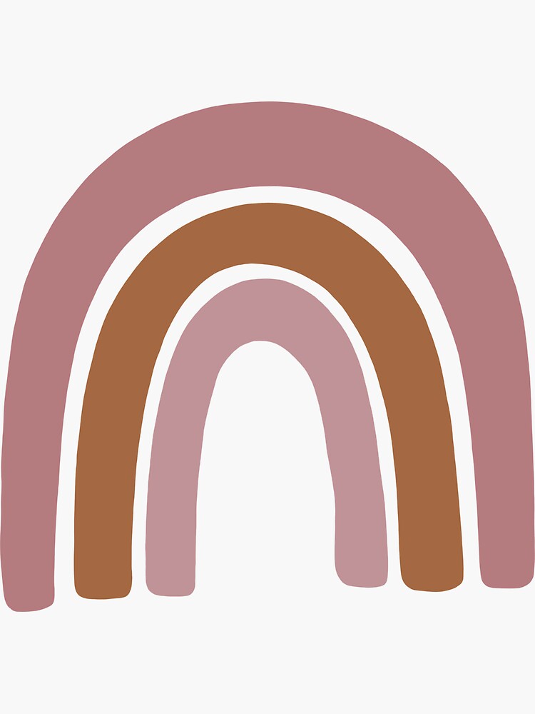 "Earthy Pastel Color Flowers Rainbow" Sticker for Sale by rainbowify ...