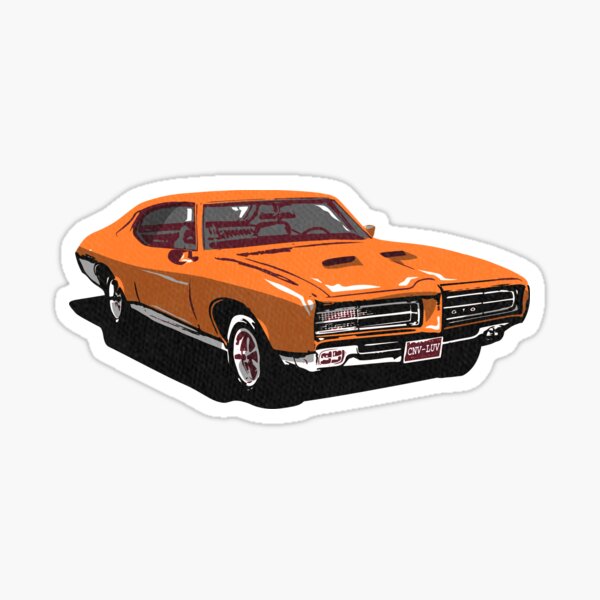 "orange car sticker" Sticker for Sale by Mena P | Redbubble