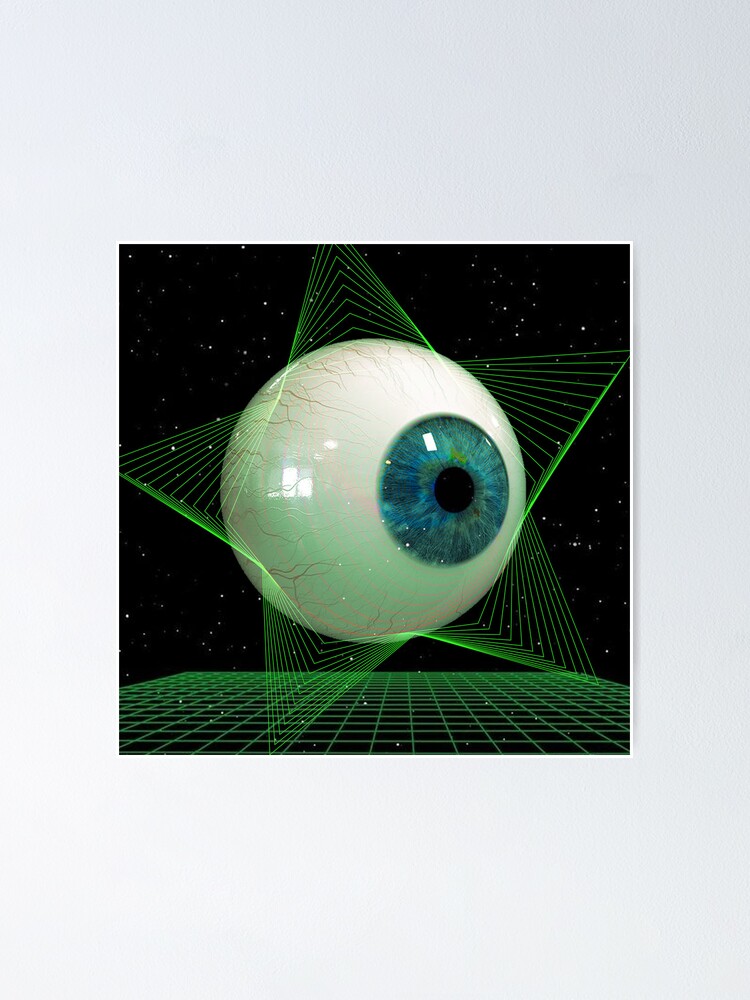 "Eye 3D space hologram" Poster for Sale by RosyPrism | Redbubble