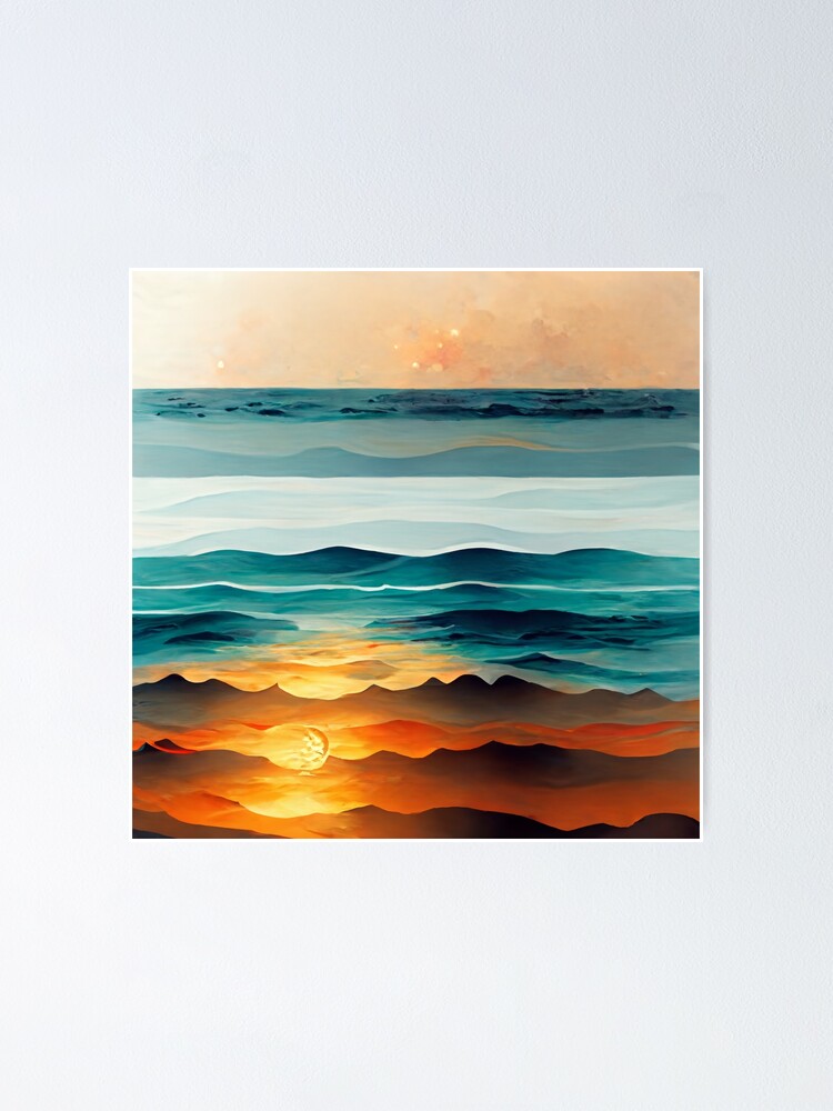 "layers of the ocean" Poster for Sale by beachview | Redbubble