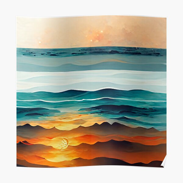 "layers of the ocean" Poster for Sale by beachview | Redbubble