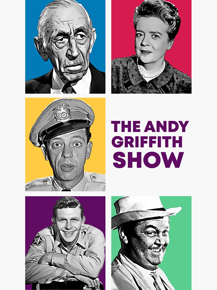 "The Andy Griffith Show" Sticker for Sale by Dave Merchwolf | Redbubble