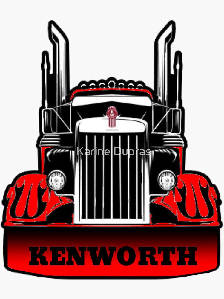 "Kenworth" Sticker for Sale by Chefkarine1 | Redbubble