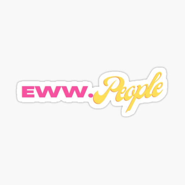 "Eww people digital art " Sticker for Sale by Coolpaw1 | Redbubble