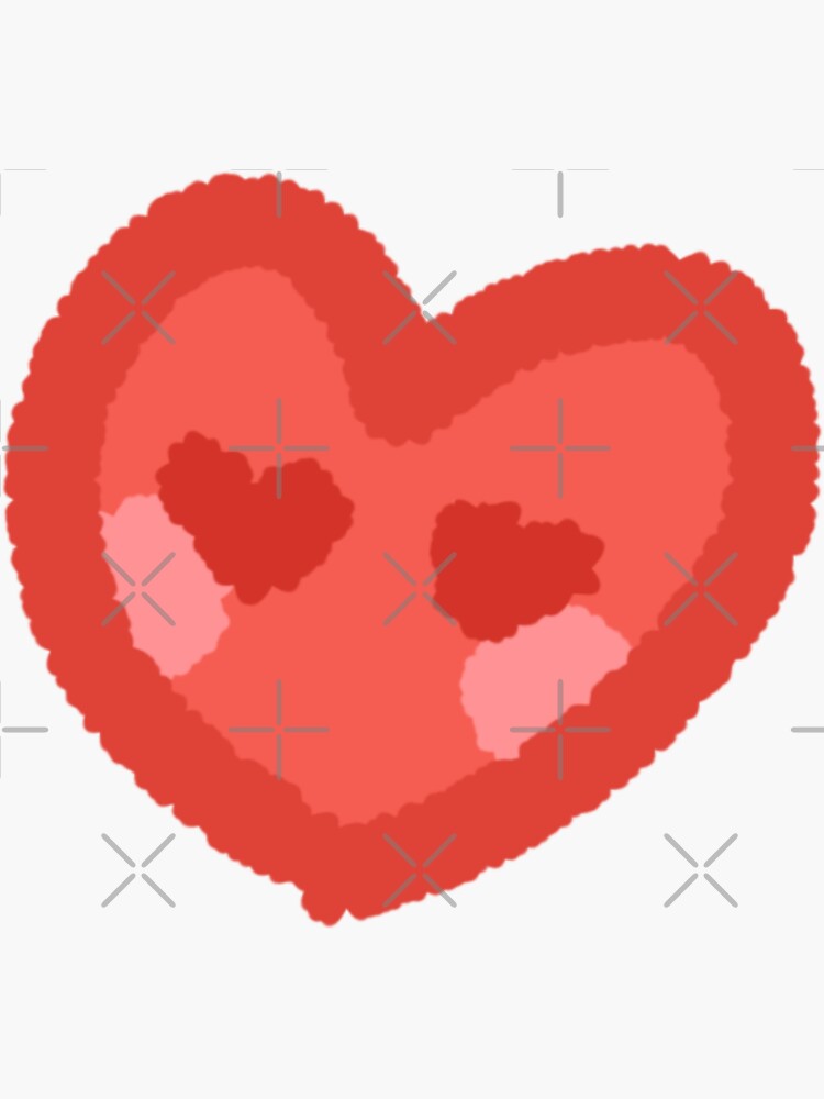 "hazel the heart | red heart icon sticker" Sticker for Sale by ...
