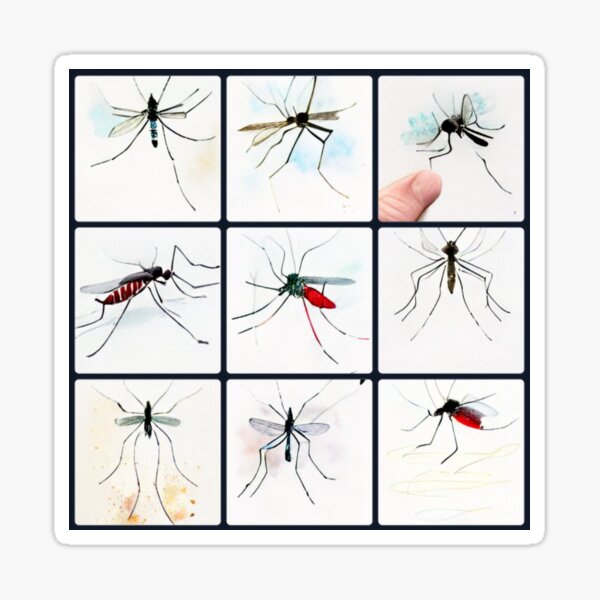 "Mosquito Pack" Sticker for Sale by CinderPress | Redbubble