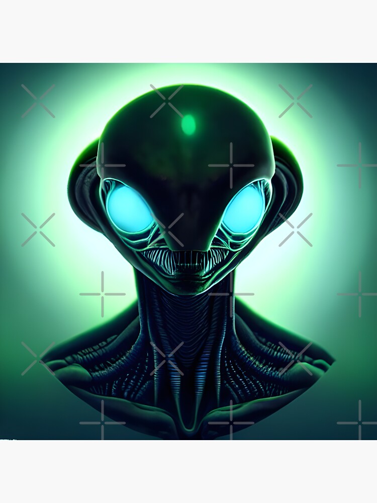 "Alien Lizard" Sticker for Sale by TooplesArt | Redbubble