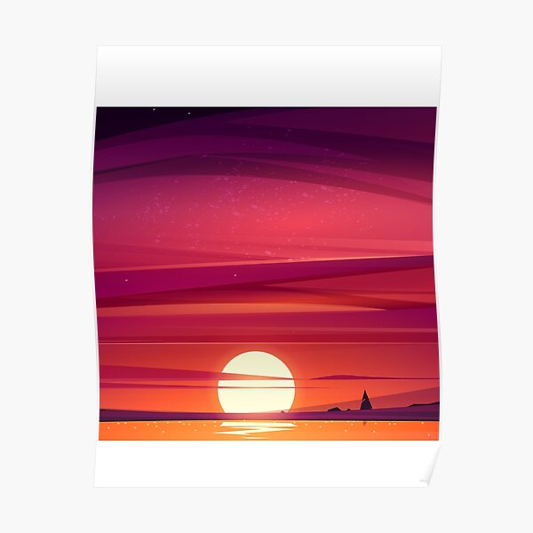 " georgia okeeffe pink moon over water" Poster for Sale by smilestarup ...