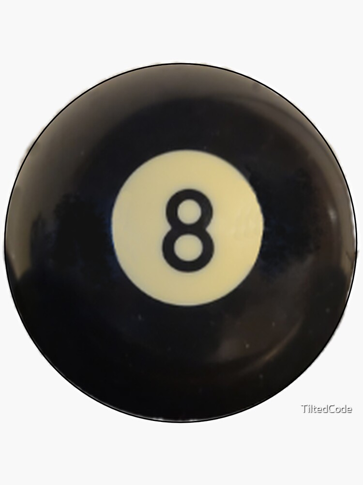 "8 Ball" Sticker for Sale by TiltedCode | Redbubble