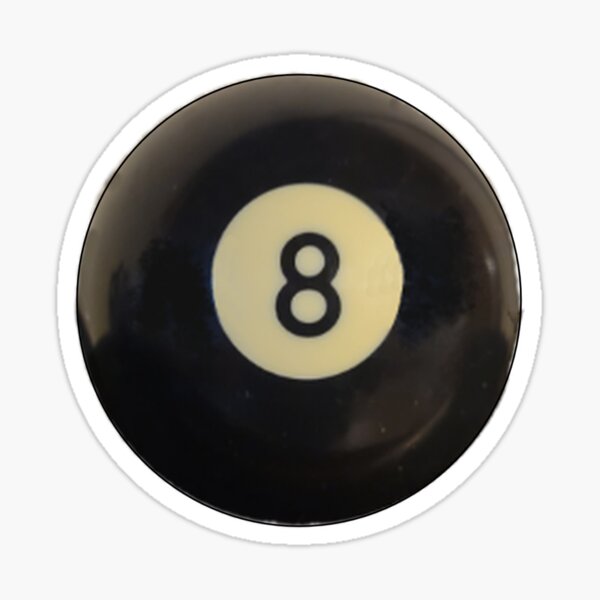 "8 Ball" Sticker for Sale by TiltedCode | Redbubble