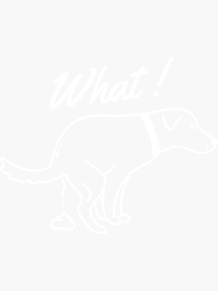 "Funny Pooping Dog gift" Sticker for Sale by DesignisMine | Redbubble