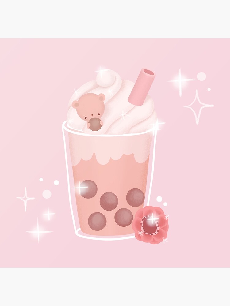 "Boba Bear " Poster for Sale by Sugar-wonderful | Redbubble