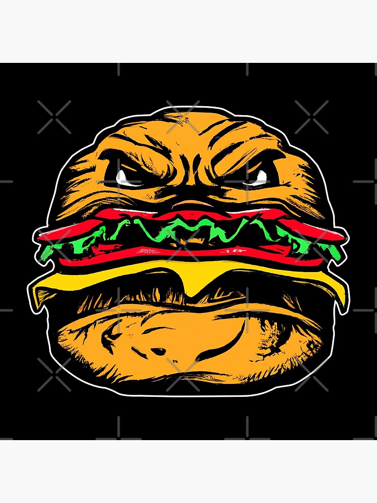 "Angry Burger" Poster for Sale by TimYe | Redbubble