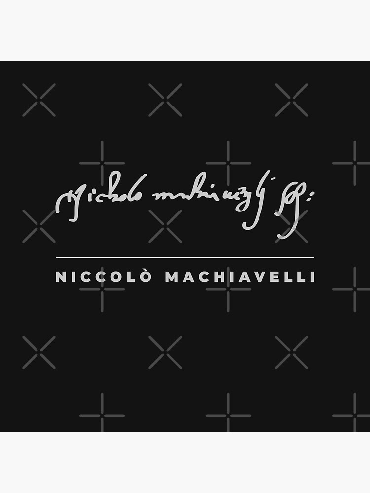 "Niccolò Machiavelli signature t-shirt" Greeting Card for Sale by ...