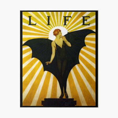 "Flapper Bat Girl - Life Magazine by Coles Phillips 1927-Magazine ...