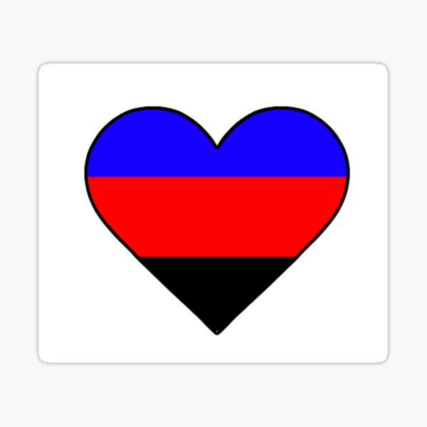 "Polyamorous Pride Heart" Sticker for Sale by hay-mae | Redbubble