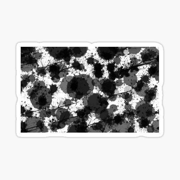 "Black Paint Splatter" Sticker for Sale by Stewarts-Stuff | Redbubble