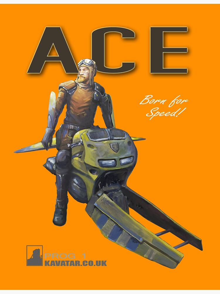 "ACE - Front page poster" Sticker for Sale by Kavatar | Redbubble