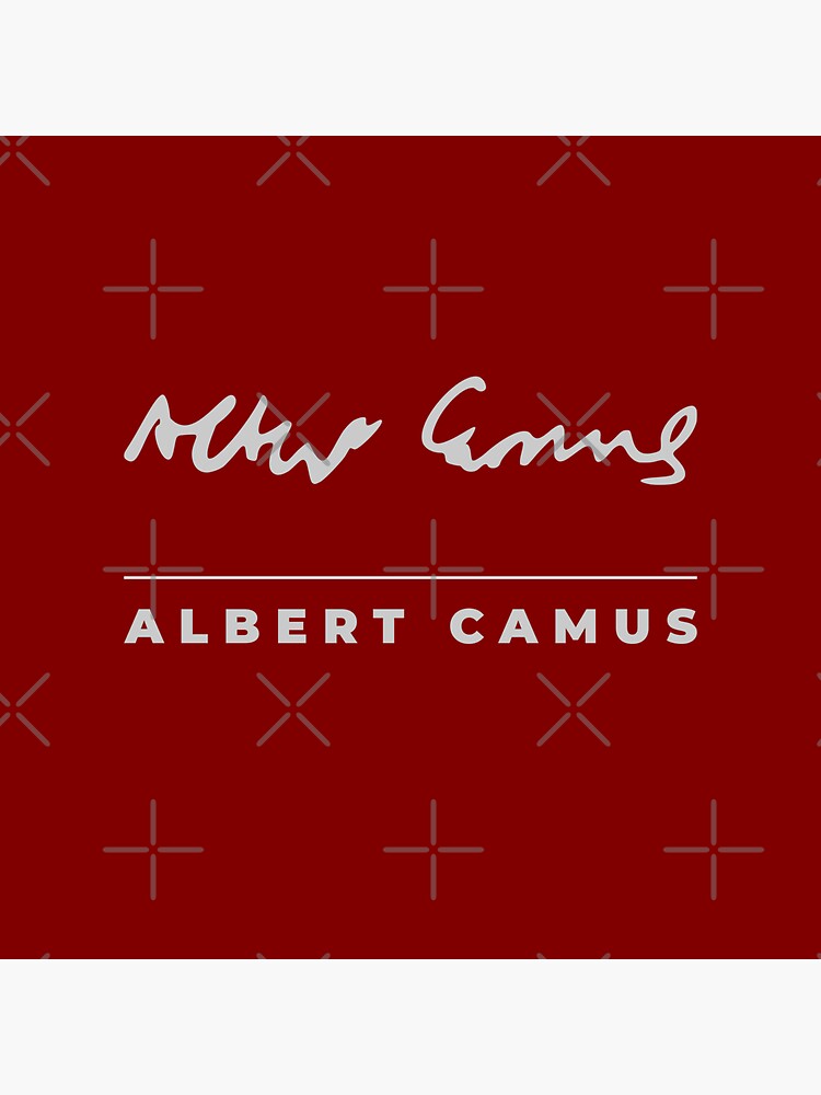 "Albert Camus signature t-shirt" Sticker for Sale by CMYKStudio | Redbubble